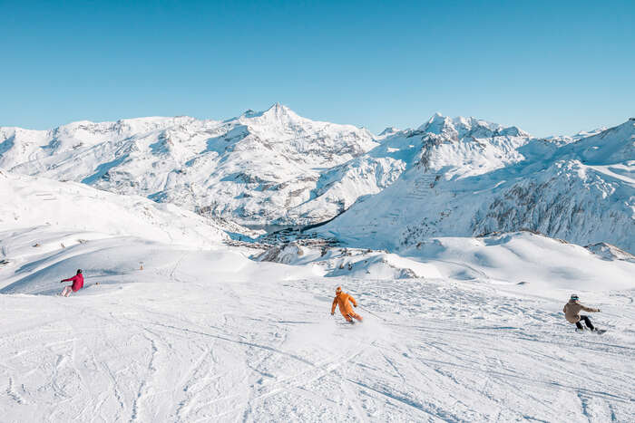 Plan des pistes de ski du domaine - Tignes